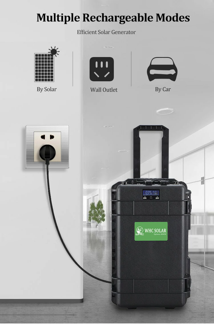 WHC Solar Portable Generator Best 3000w Power Station